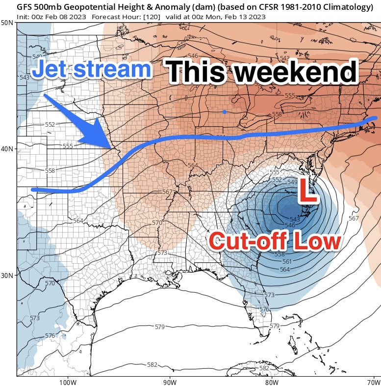 Cut-off low possible this weekend – The Real WV