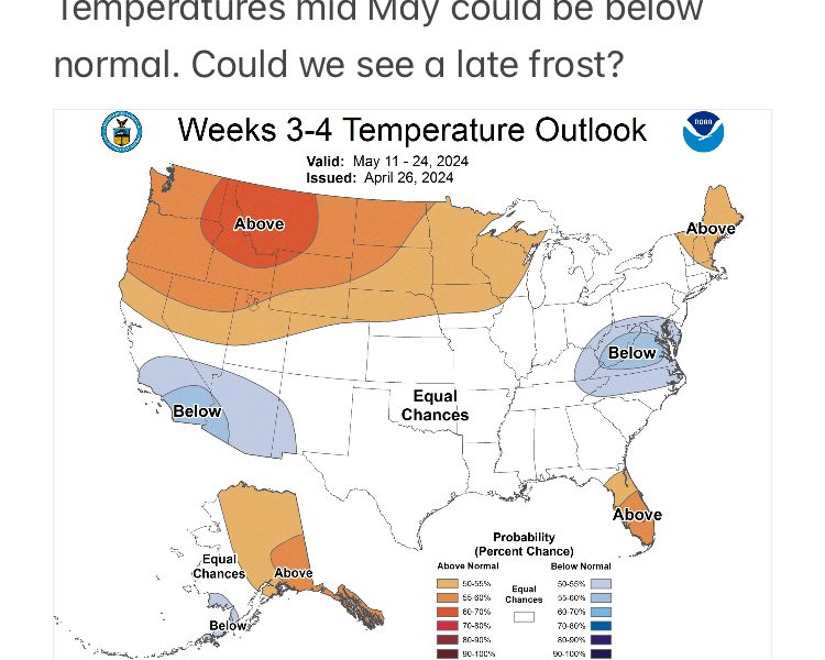 A chance for frost in mid May – The Real WV