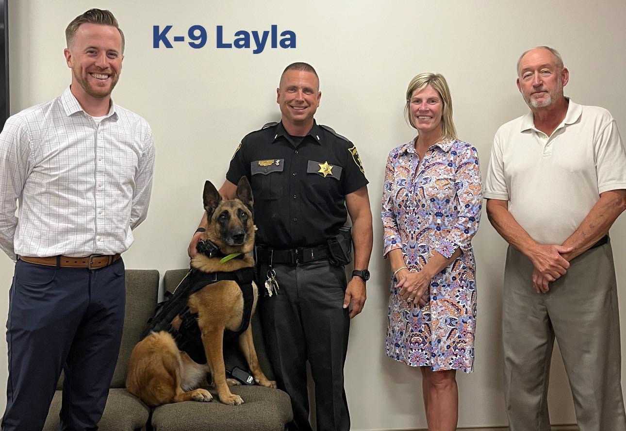 Greenbrier County Commission celebrates K9 Layla's retirement, awards ...