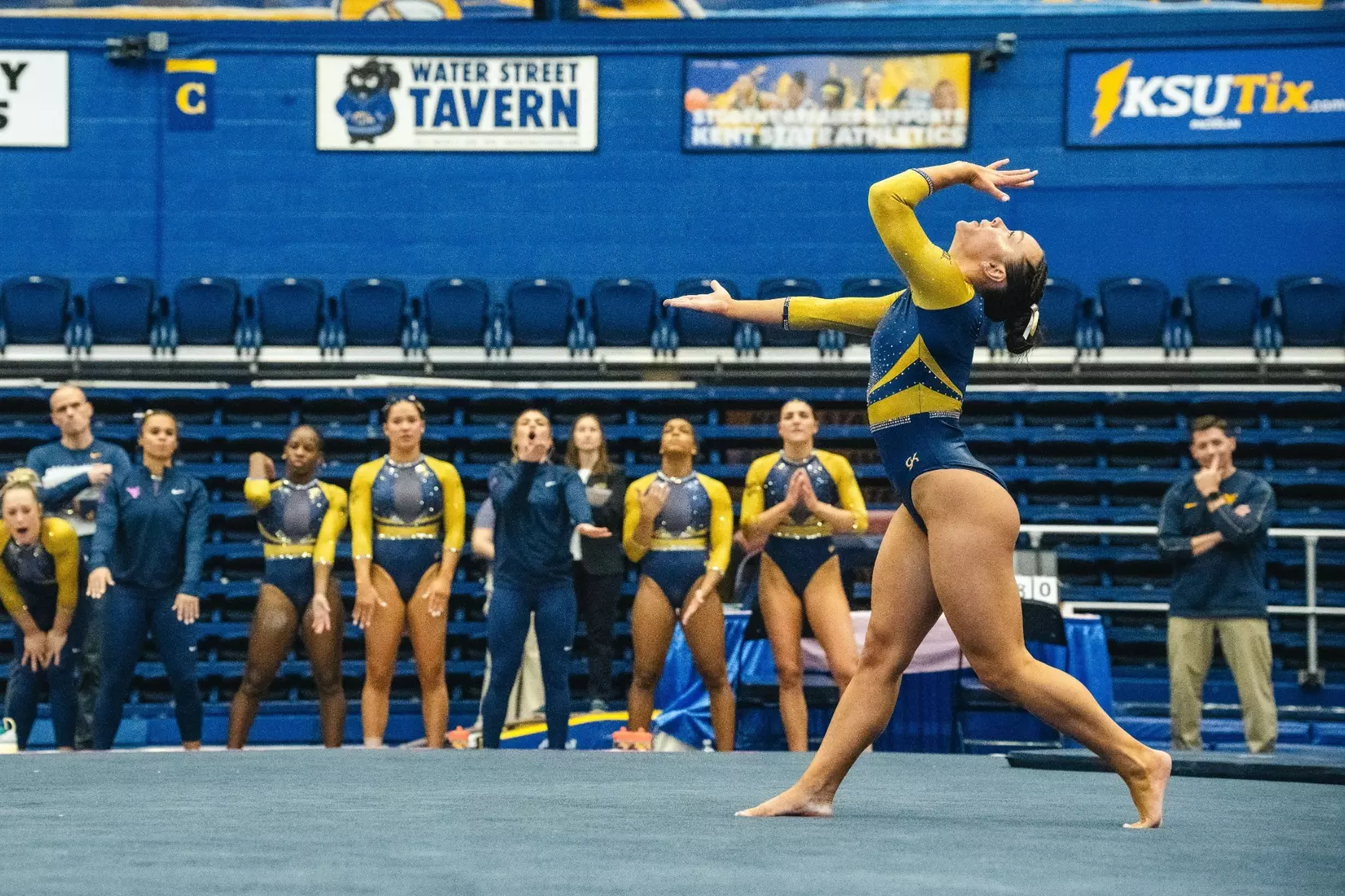 Mountaineer gymnasts finish 2nd at Kent State – The Real WV