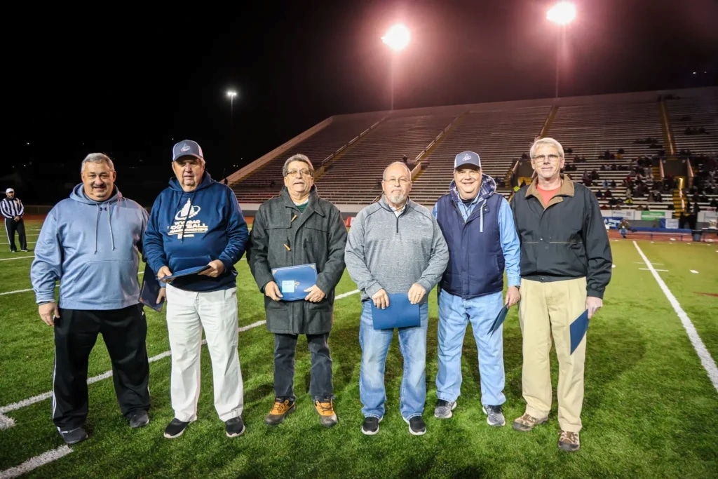 SPORTS OFFICIALS: Mike Stentz, Dave Marra, Fred McPherson, Nick Miller ...
